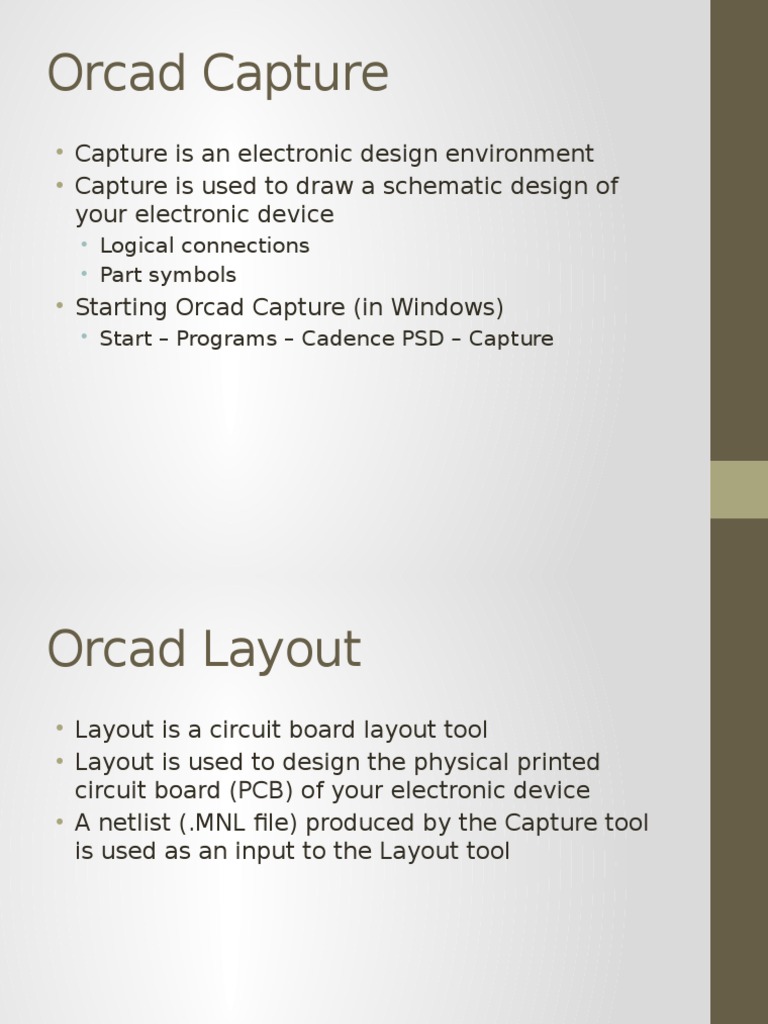 Orcad Capture and Layout PCB Guide | PDF | Art | Computers