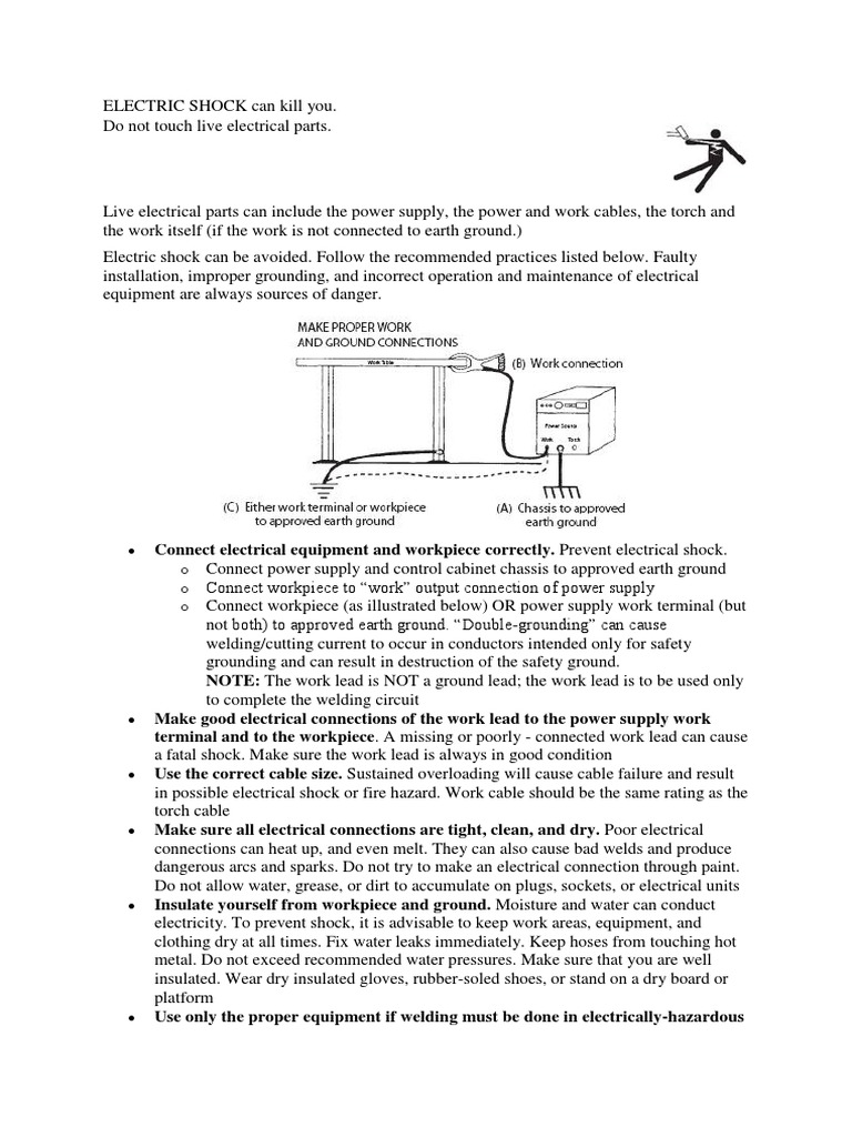 Preventing Fatal Electric Shock in Welding | PDF | Burn | Electric Shock