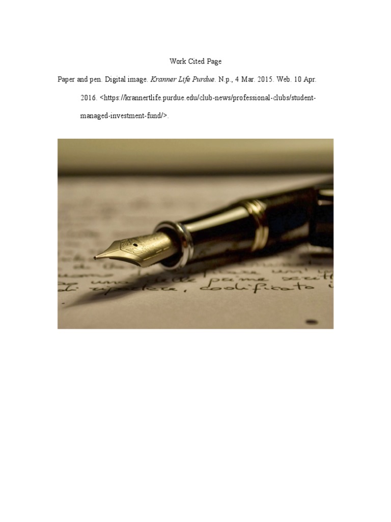 Work Cited Page | PDF