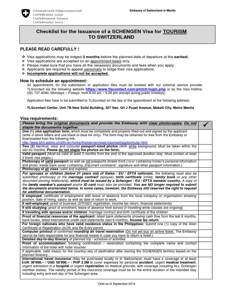 Checklist TOURISM 2013 11 en | PDF