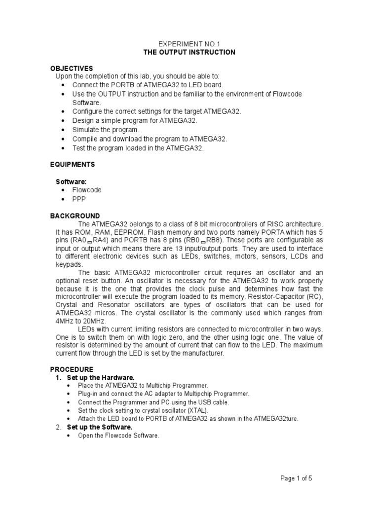 Flowcode Basic Tutorial | Download Free PDF | Microcontroller | Button (Computing)