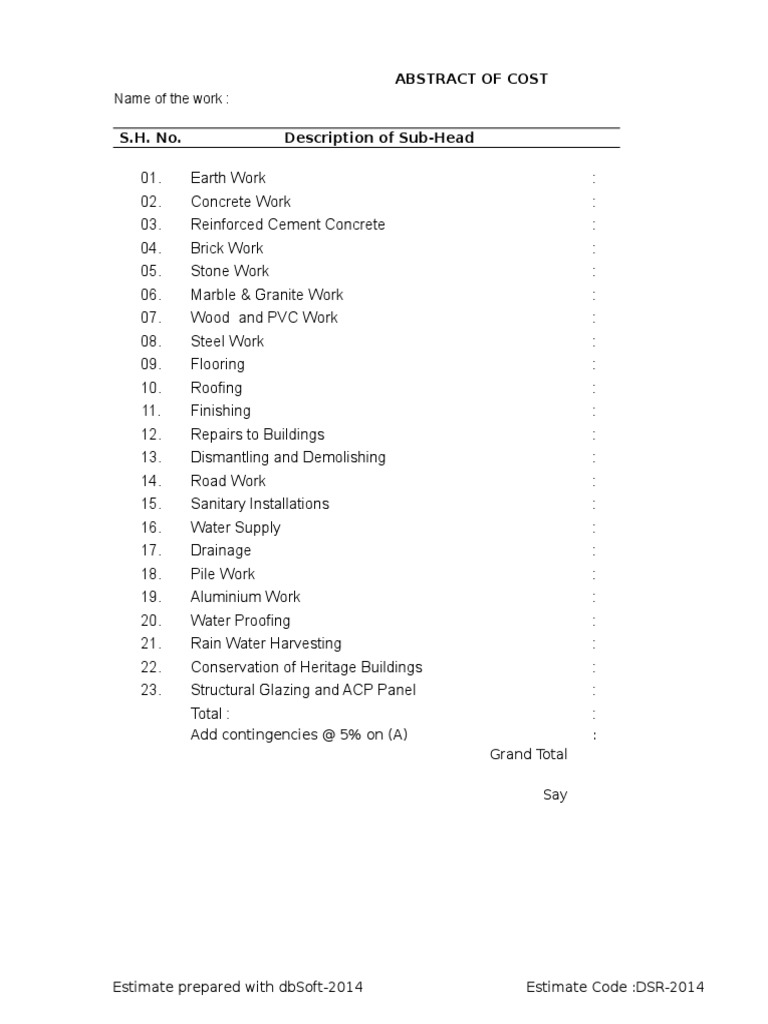 DSR-2014 in MS Excel | PDF | Concrete | Masonry