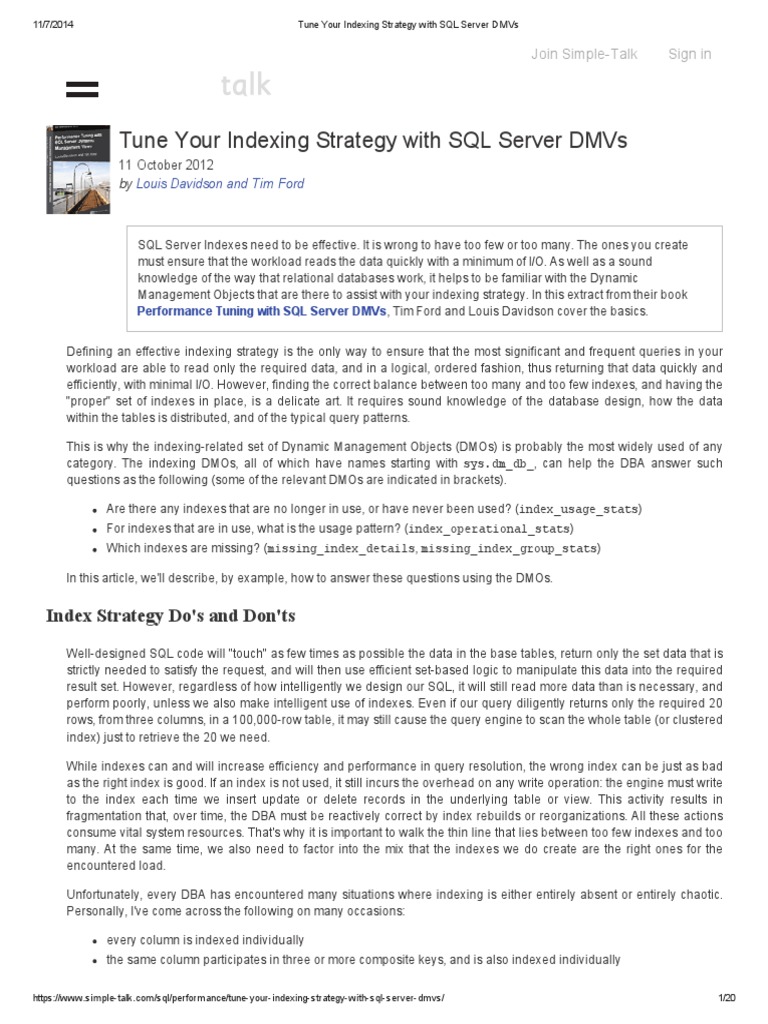 SQL Basicsof Indexes | PDF | Database Index | Microsoft Sql Server