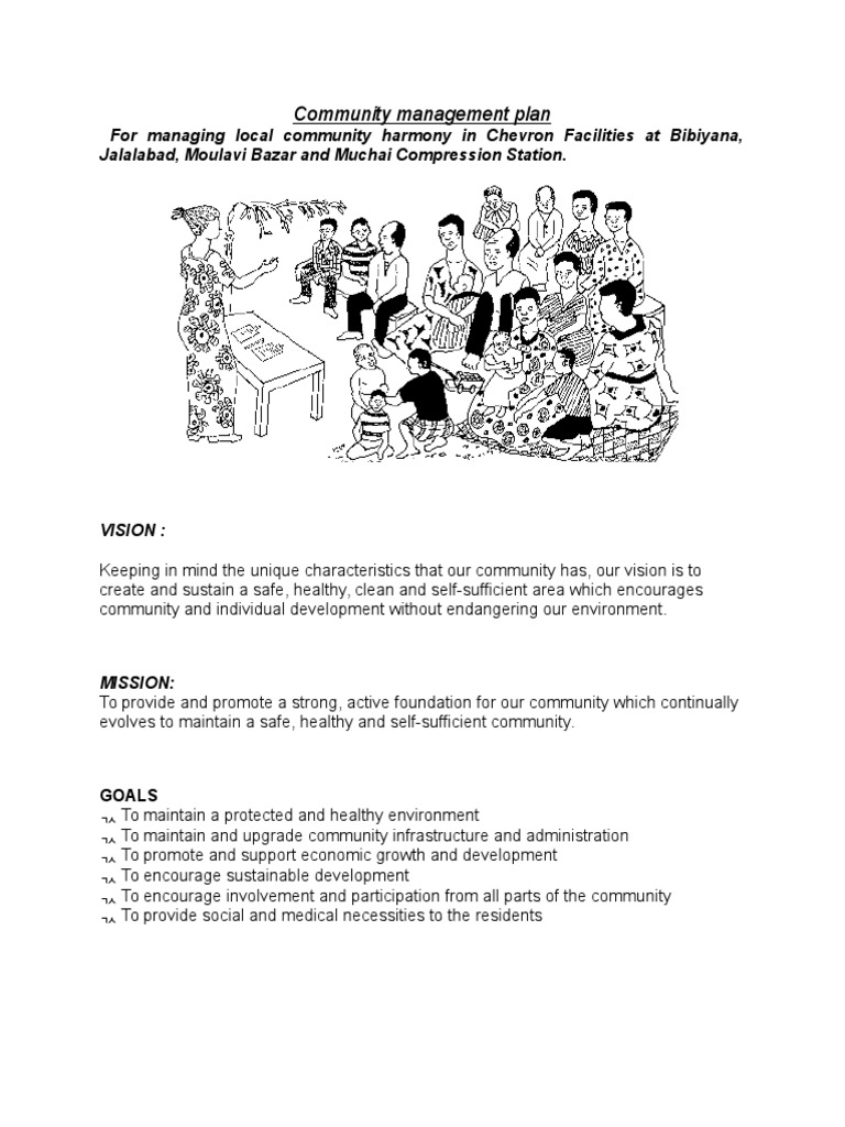 A Comprehensive Community Management Plan for Maintaining Harmony and ...