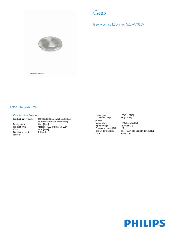 Geo Recessed LED Inox Catalogue | PDF | Home & Garden | Technology ...
