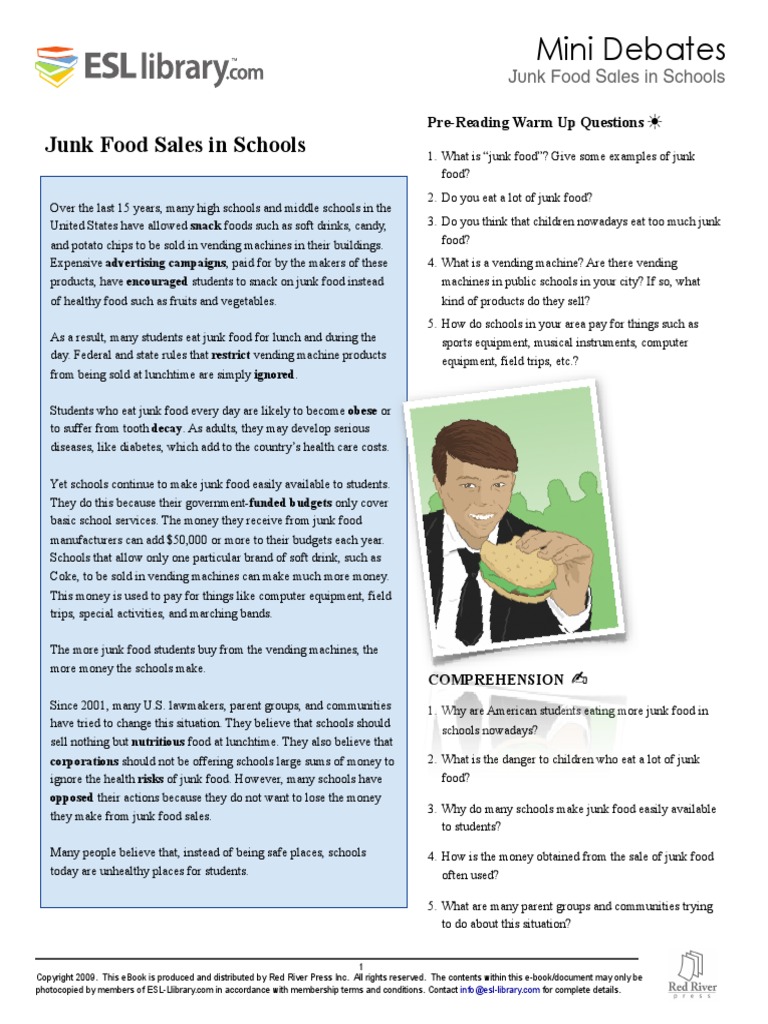 Junk Food at School | PDF | Junk Food | Soft Drink
