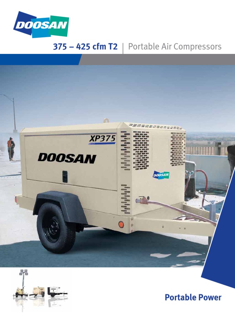 COMPRESOR DE AIRE DOOSAN XP375 425cfm T2 | PDF | Gas Compressor ...