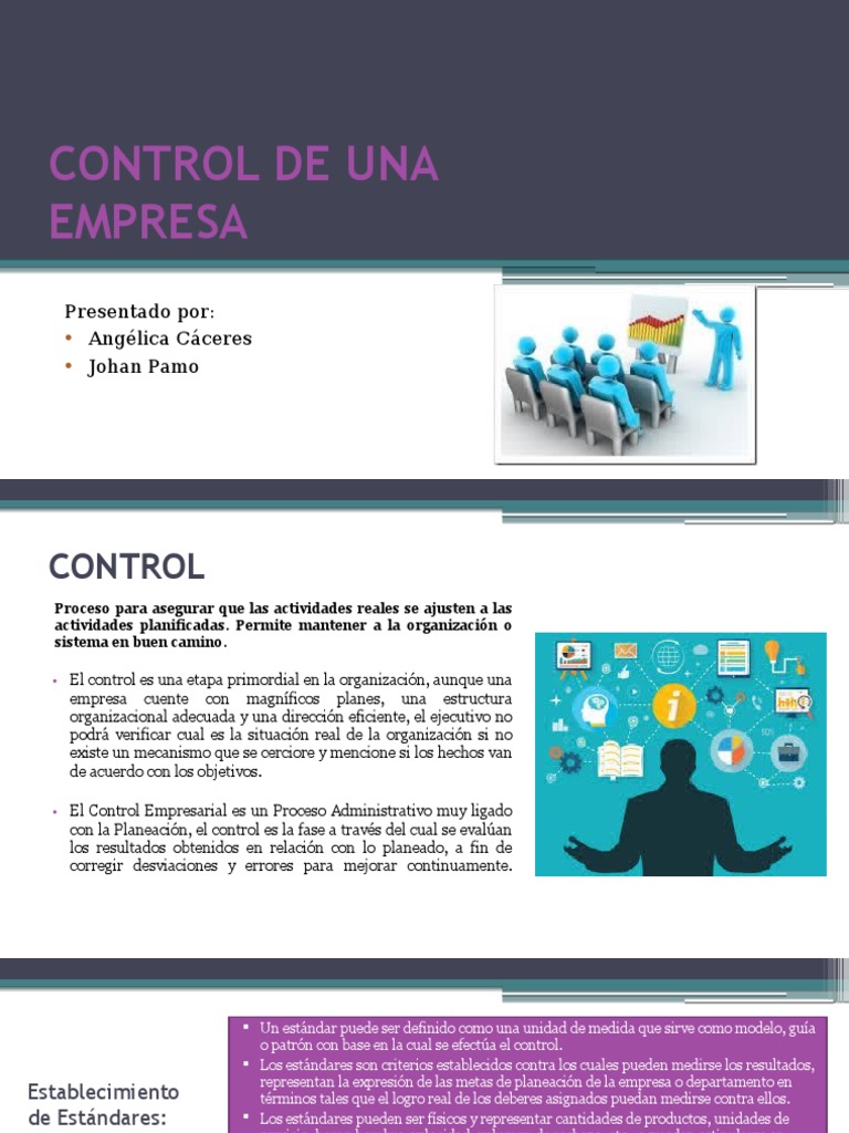 Control Empresarial: Claves y Proceso | PDF | Presupuesto | Planificación