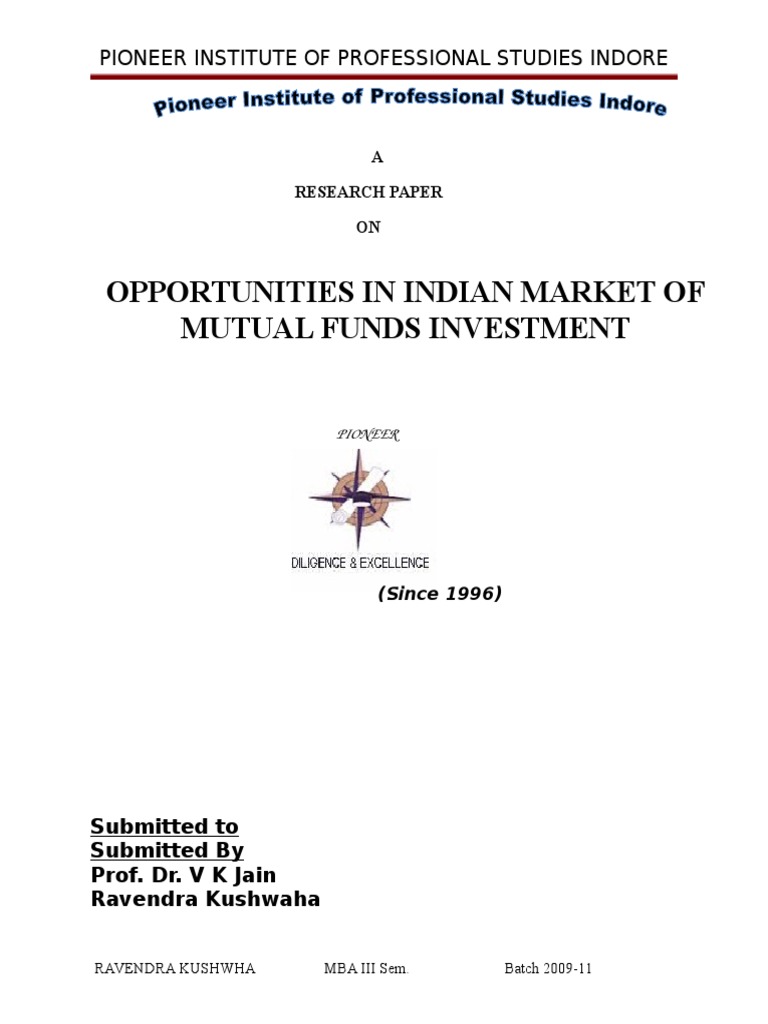 Mutual Fund Research Paper | Mutual Funds | Investing