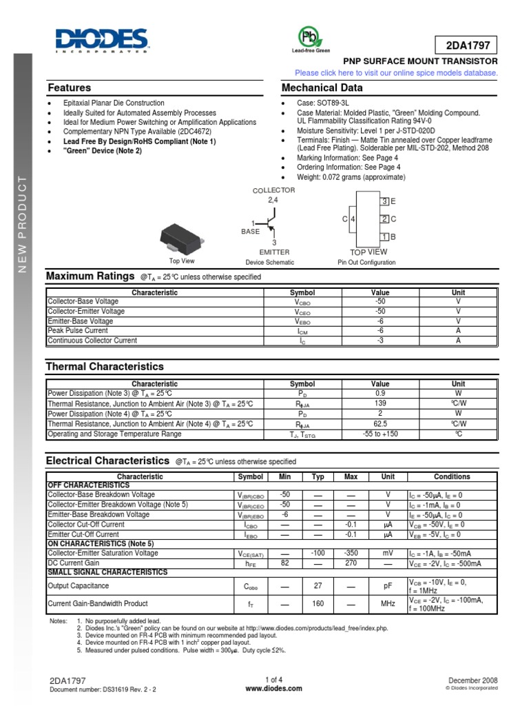 A1797 Transistor PDF | PDF | Bipolar Junction Transistor ...