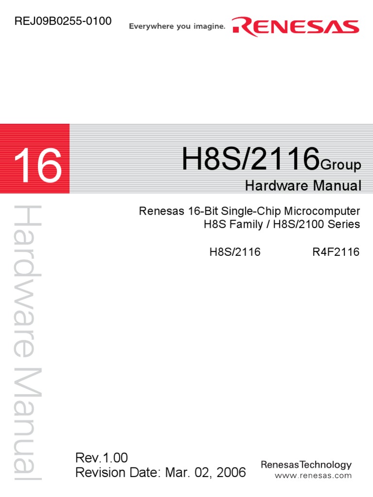 8HS2116 PDF | PDF | Central Processing Unit | Instruction Set