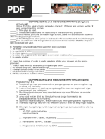 Answer Key Copy Reading and Headline Writing | PDF