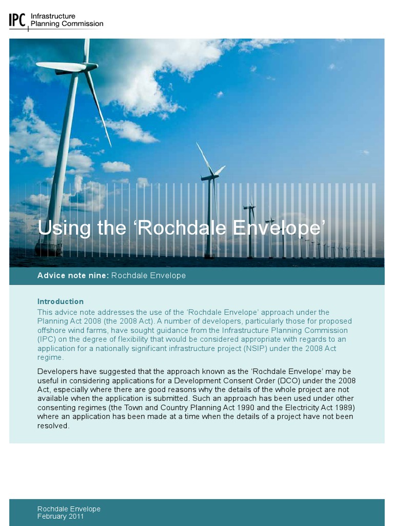 Rochdale Envelope Guidance for Developers | PDF | Environmental Impact ...