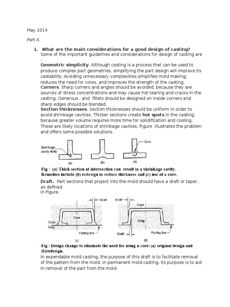 Manufacturing Process Btech MG University QP Solved | PDF | Forging ...