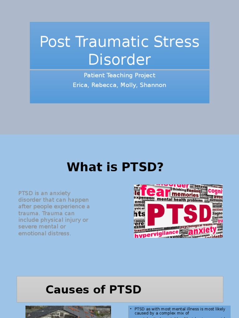 Post Traumatic Stress Disorder Group Presentation | PDF | Psychological ...