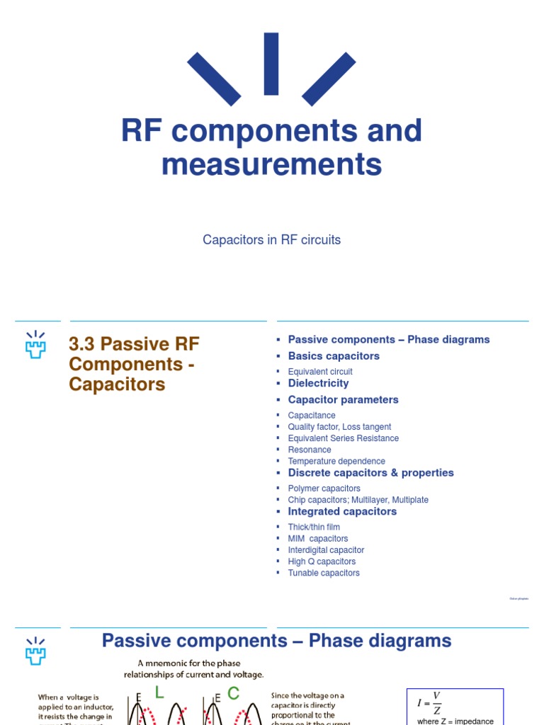 RF Components and Measurements: Capacitors in RF Circuits | PDF ...