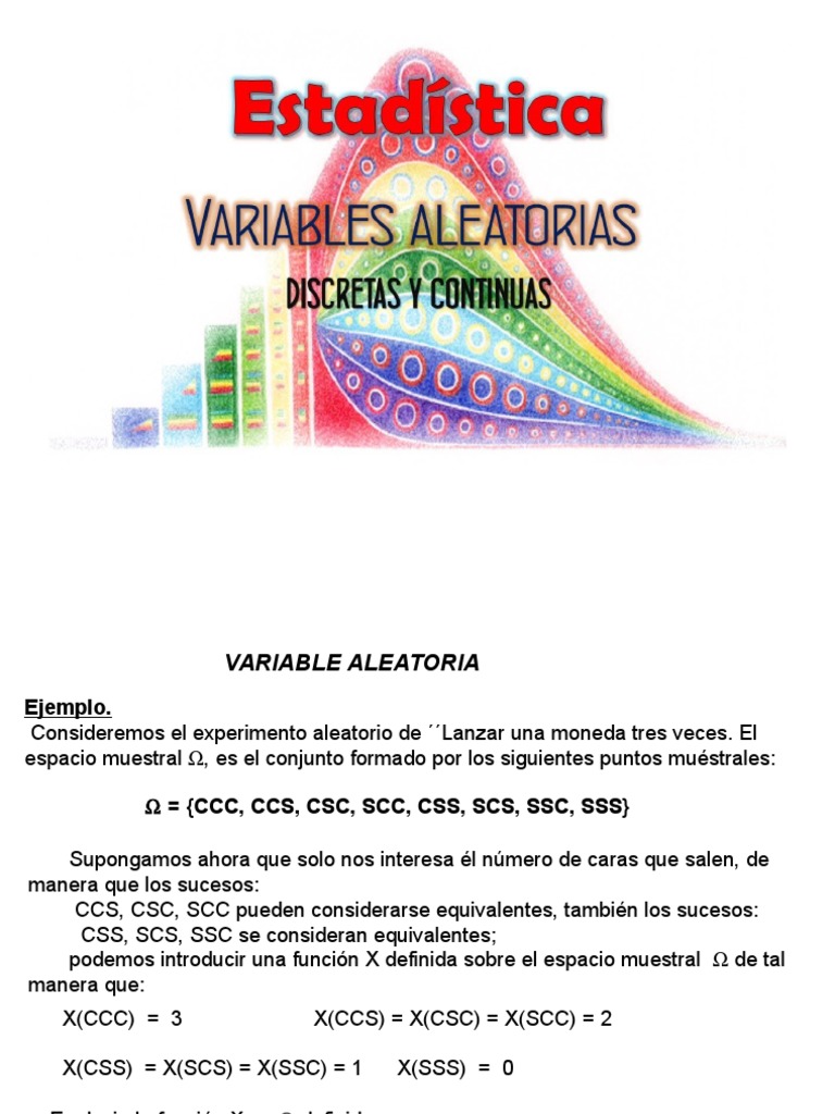 Variables Aleatorias y Probabilidad | PDF | Variable aleatoria ...