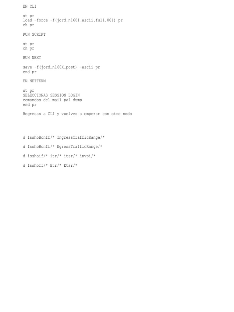 Comandos para NetTerm en CLI | PDF | Informática | Tecnología