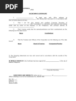 Board Resolution No 2022-XXX BIR Authorized Representative | PDF ...