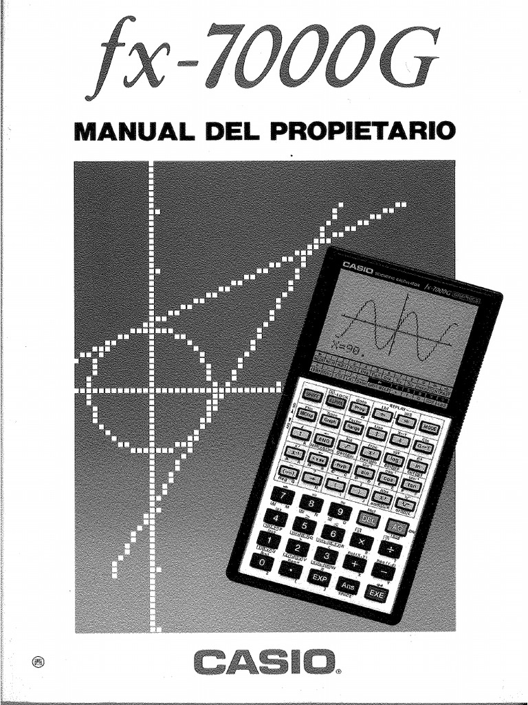 Manual CASIO Fx-7000G | PDF