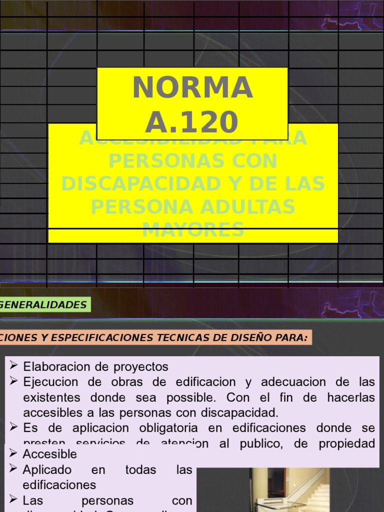 Norma A.120: Accesibilidad para Discapacitados | PDF