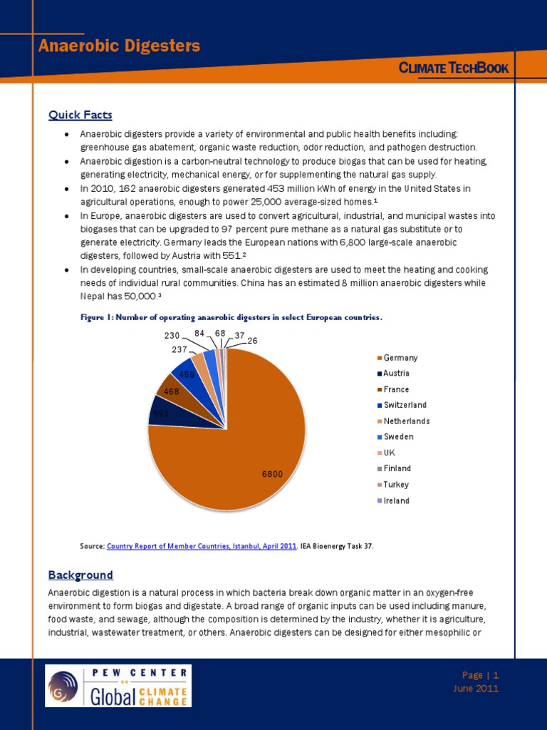 Anaerobic Digesters Types Quick Guide | PDF | Anaerobic Digestion | Biogas