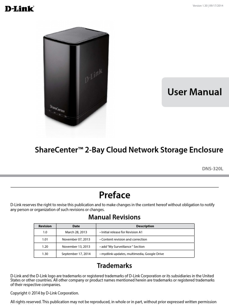 DNS-320L Manual | PDF | File Transfer Protocol | Usb