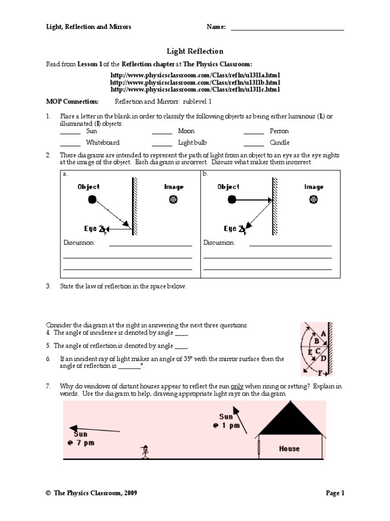 Refln | PDF | Reflection (Physics) | Mirror