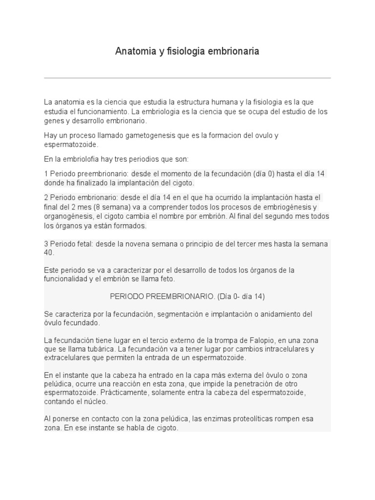 Anatomia y Fisiologia Embrionaria | PDF | Placenta | Vena