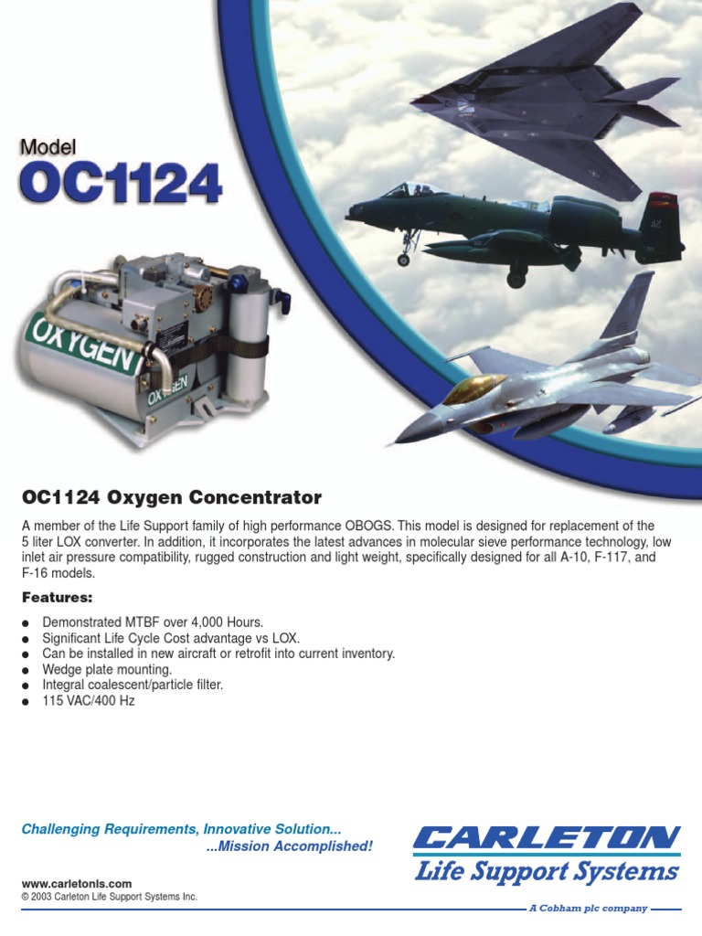 Model OC1124 OBOGS | PDF | Technology & Engineering