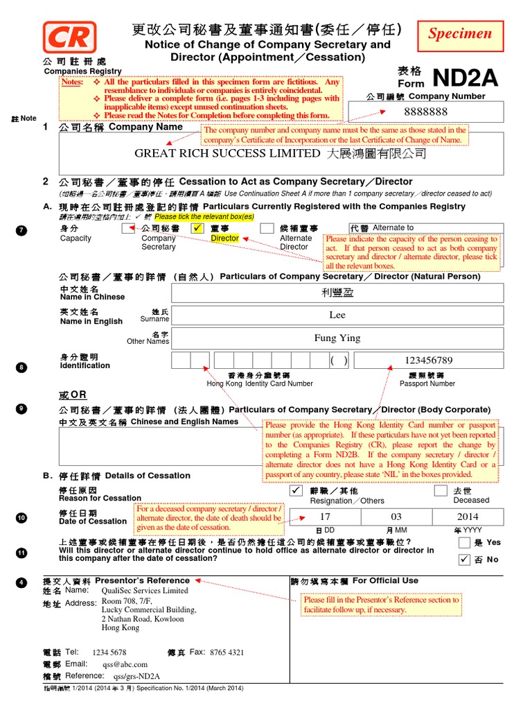 ND2A Sample | Identity Document | Politics