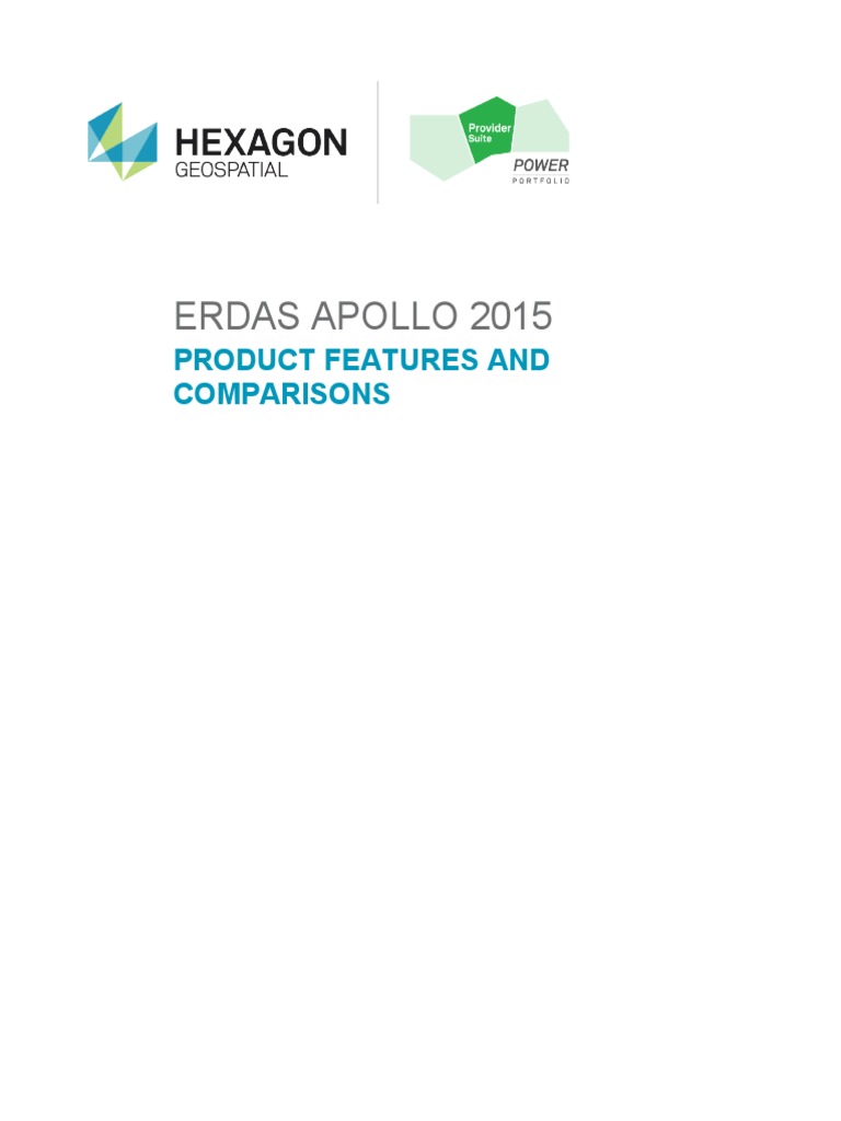 ERDAS APOLLO 2015 Product Features | PDF | Geographic Information ...