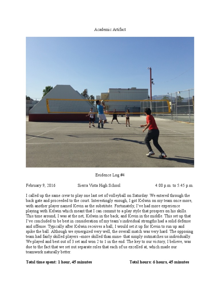 Evidence Log 4 | PDF