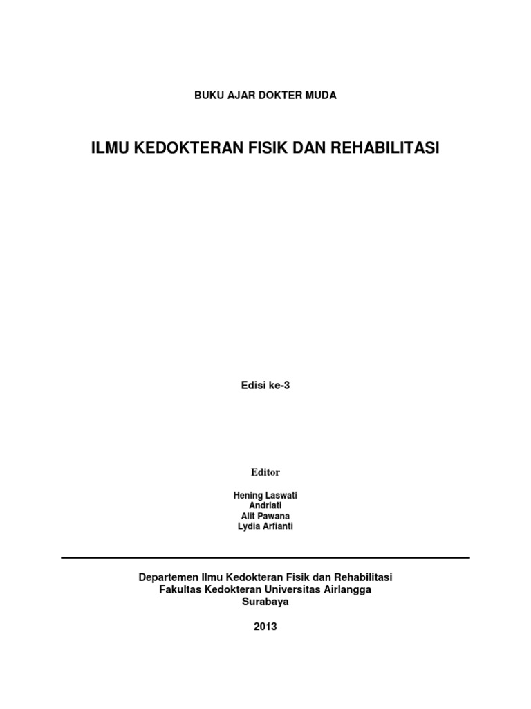 Buku Koas Kedokteran Fisik Dan Rehabilitasi Unair | PDF | Pengembangan Diri