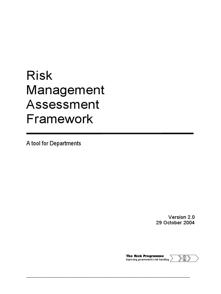 HM Treasury Risk Management Assessment Framework | PDF | Risk ...