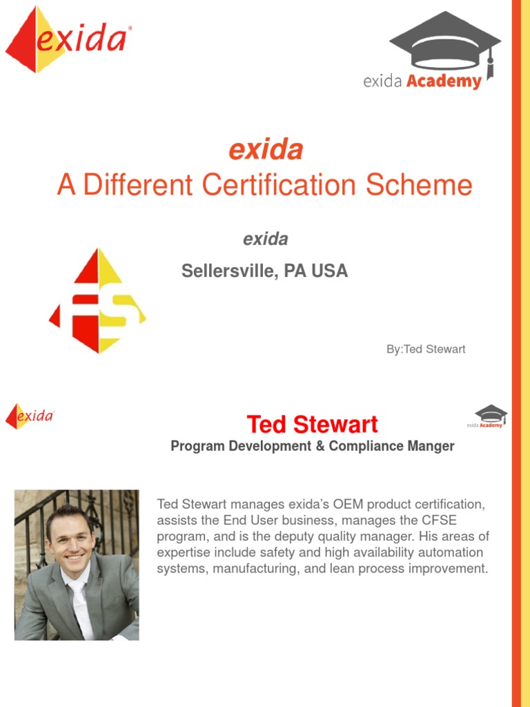 Exida Webinar - A Different Certification Scheme | PDF | Safety | Computer Security