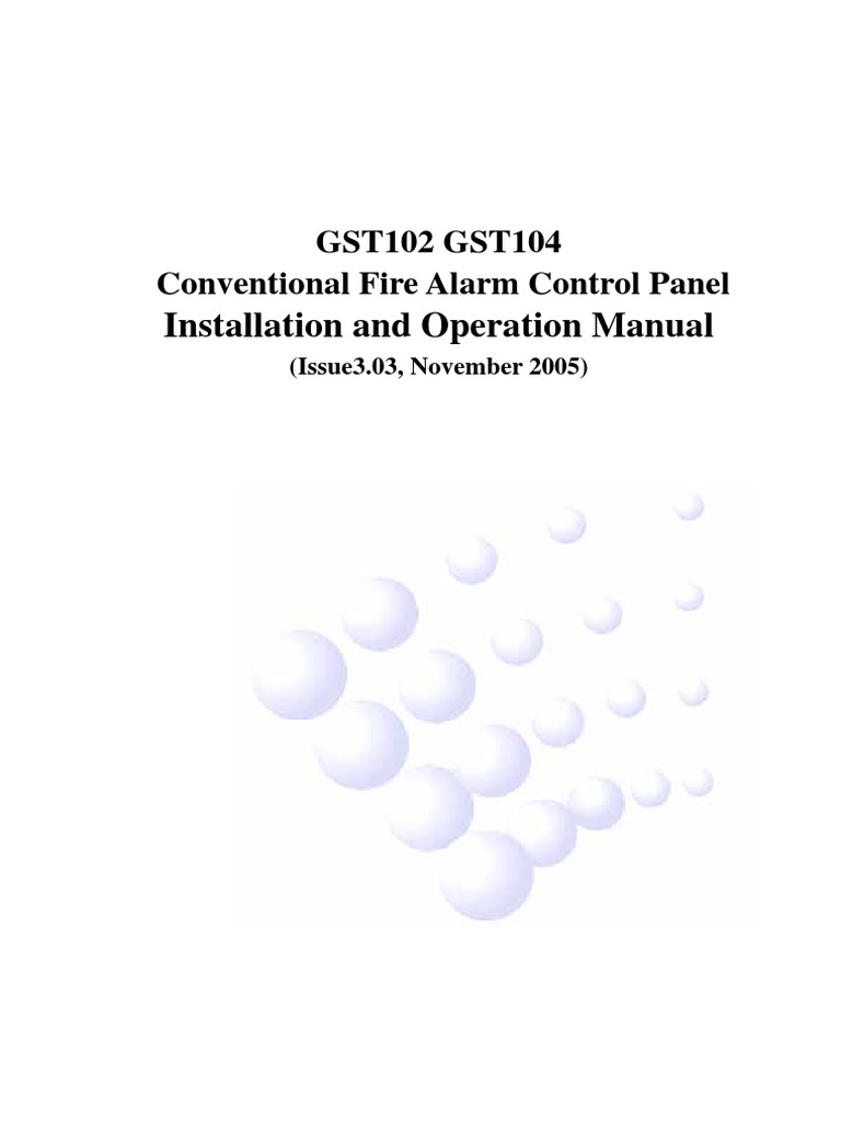 GST102 104 Conventional Fire Panel Installation and Operation Manual Issue 3.03 | PDF | Power ...