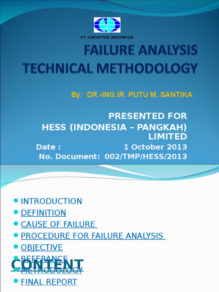 FAILURE ANALYSIS Presentation1 REV1 | PDF | Fracture | Fatigue (Material)