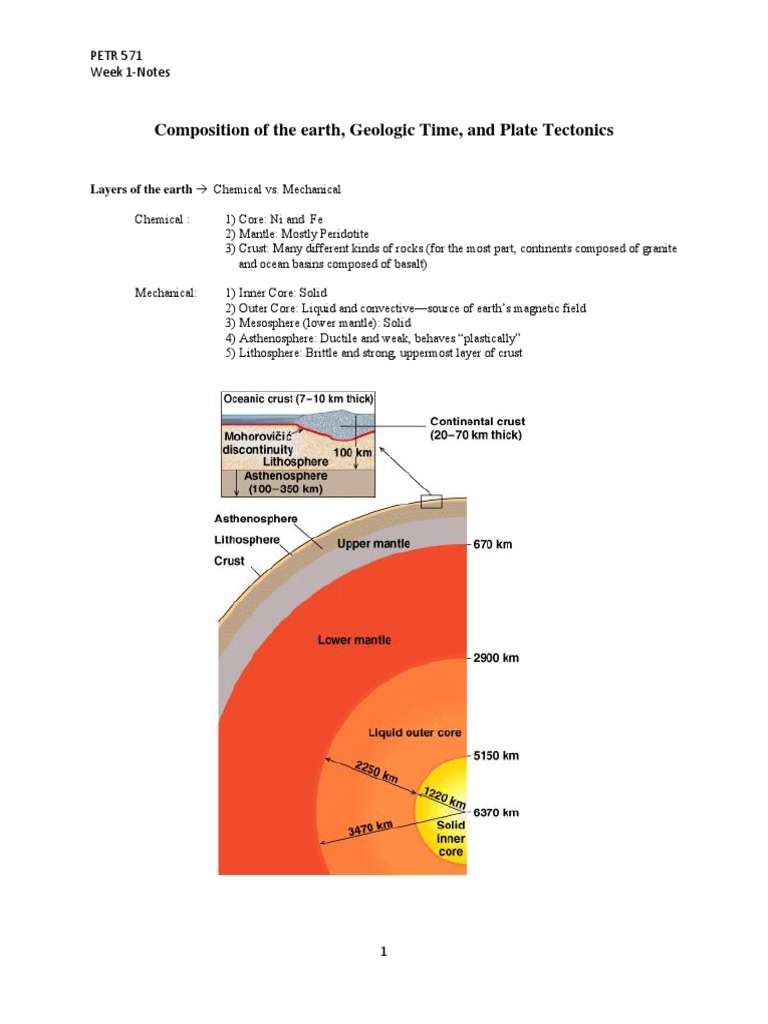 Week 1 Notes | PDF | Geology | Rock (Geology)