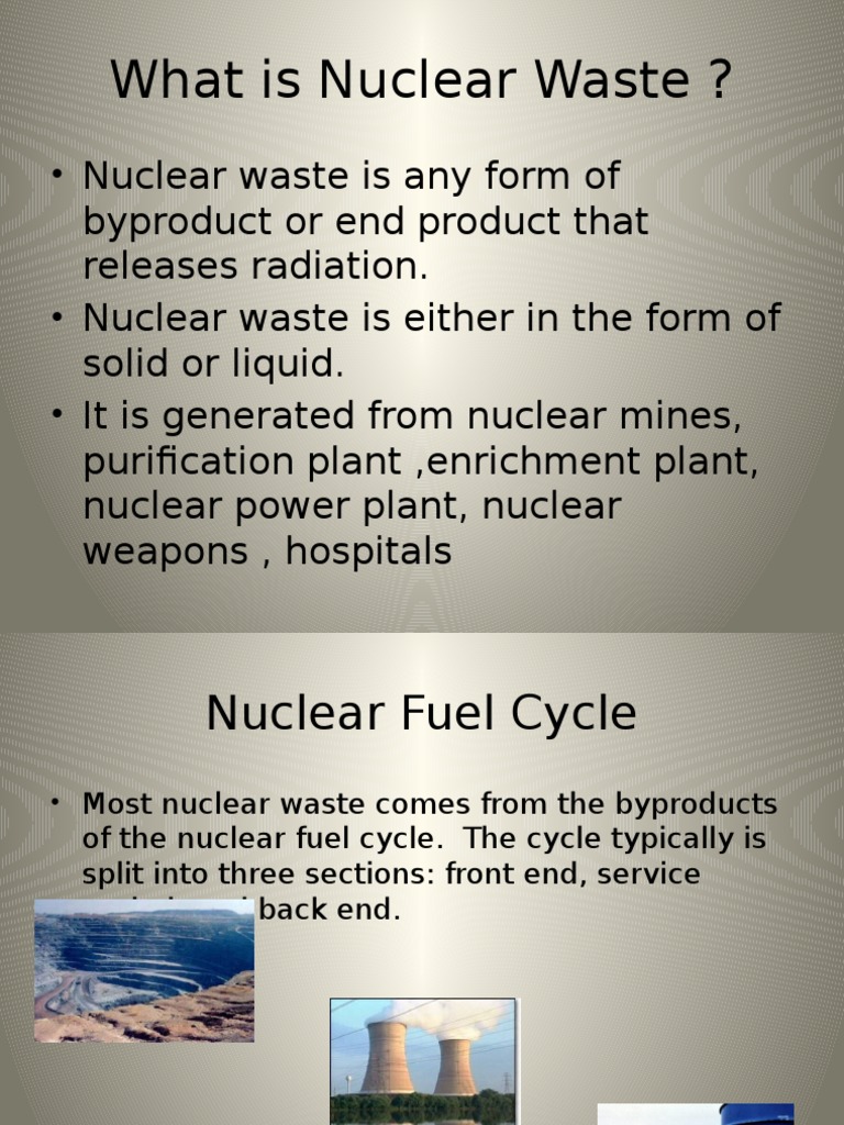 Understanding Nuclear Waste Disposal | PDF | Radioactive Waste | Deep ...