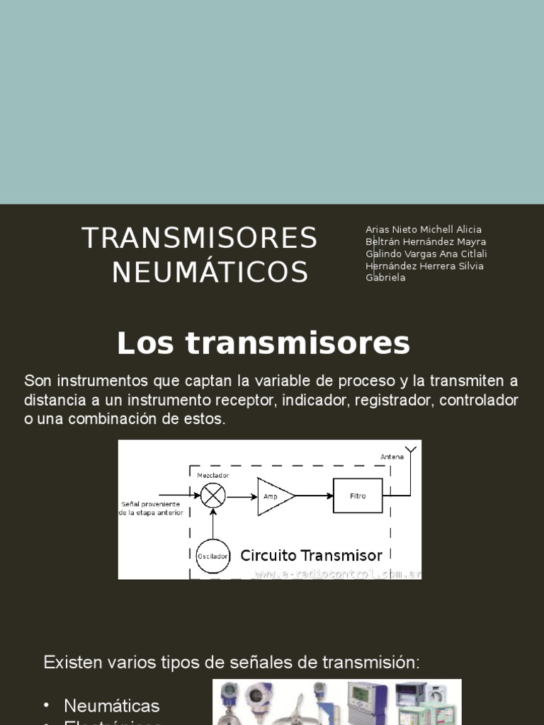 Tipos de Transmisores Neumáticos | PDF | Transmisor | Presión