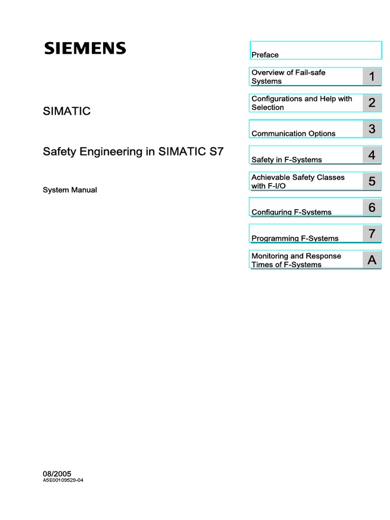 Siemens Safety Engineering in SIMATIC S7 PDF | PDF | Automation | Input/Output