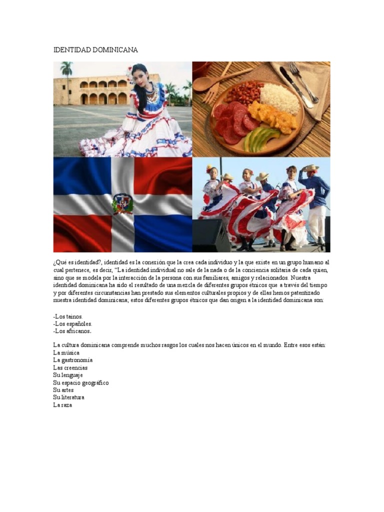 Identidad Dominicana | PDF | República Dominicana | Lengua española