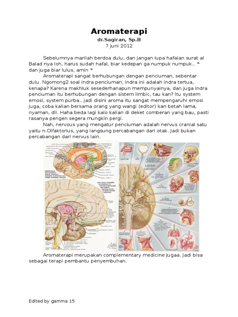 Aromaterapi, DR - Sagiran | PDF