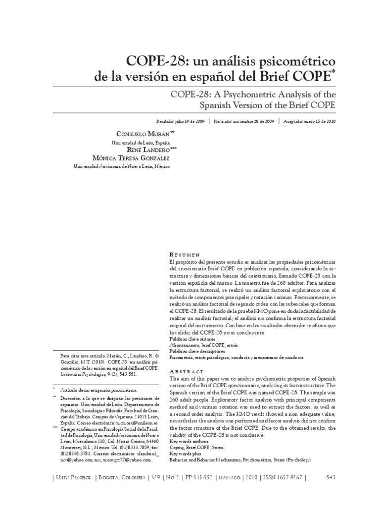 Brief Cope | PDF