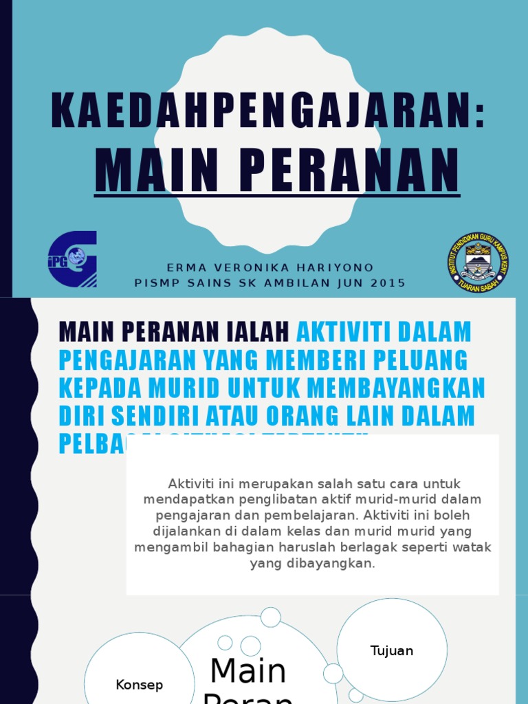 EDUP3033 MURID DAN PEMBELAJARAN Kaedah Main Peranan | PDF