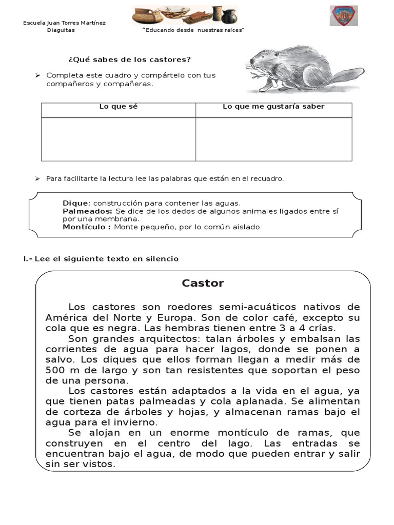 Guiade Textos No Literarios (El Castor) 2° | PDF