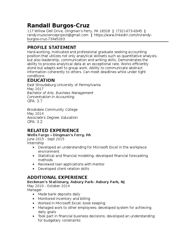 Resume Randy | PDF | Career & Growth | Business