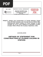 Method Statement Retaining Wall | PDF | Excavation (Archaeology) | Concrete