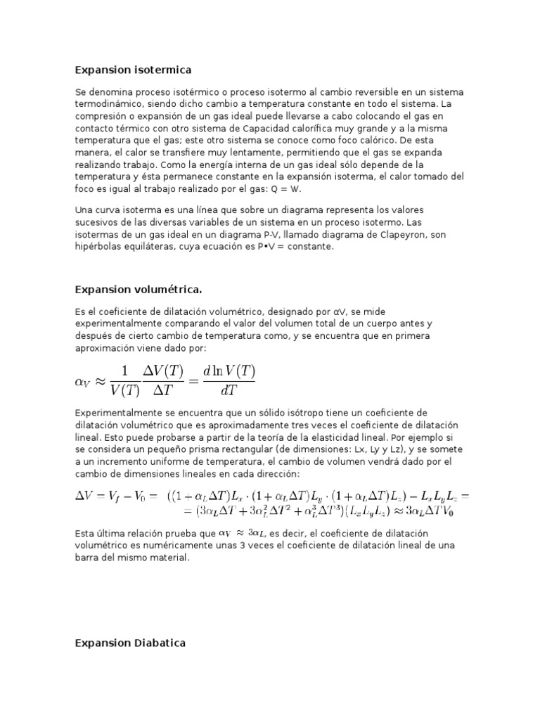 Proceso Isotérmico | PDF | Gases | Ingeniería de productos químicos